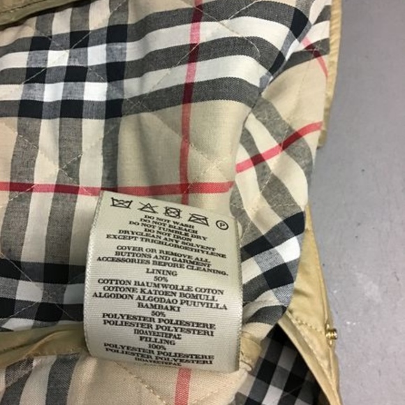 Burberry | Jackets & Coats | Burberry Ladies Gold Quilted Snap Jacket ...